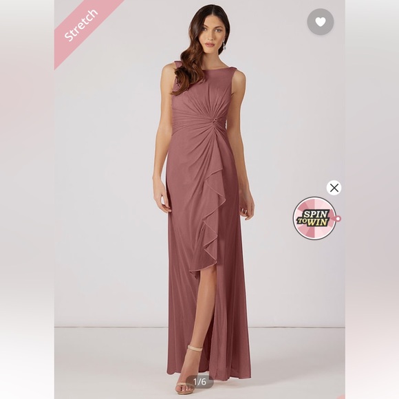 Azazie | Dresses | Azazie Chiara Dress Color Desert Rosesize A6 | Poshmark
